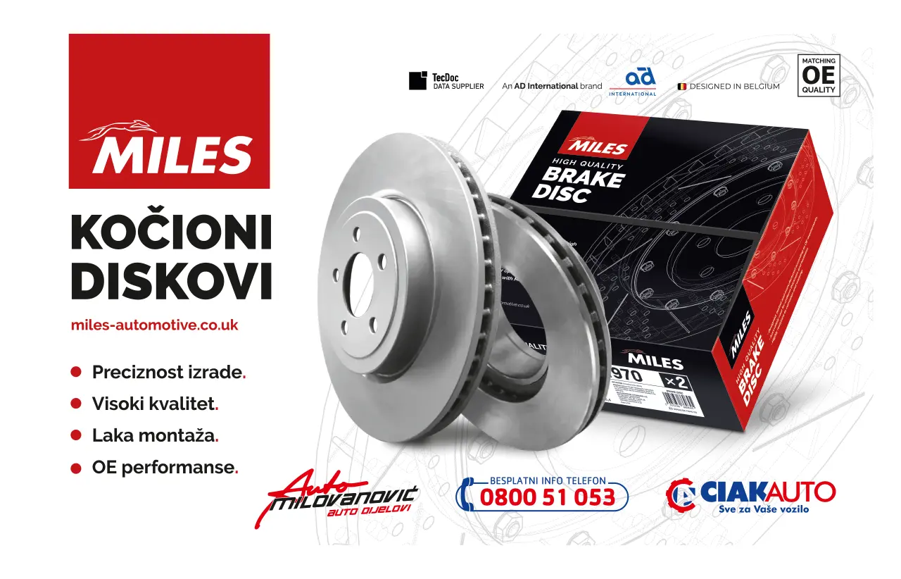 Novo u ponudi: MILES kočioni diskovi - CIAK Auto BiH